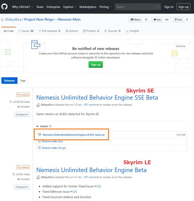 Nemesis Unlimited Behavior Engine | Skyrim SEおぼえがき