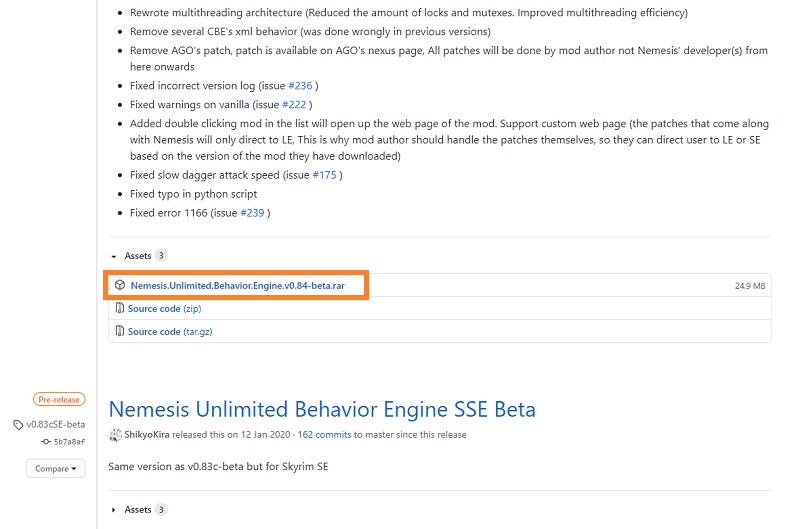 Nemesis Unlimited Behavior Engine | Skyrim SEおぼえがき
